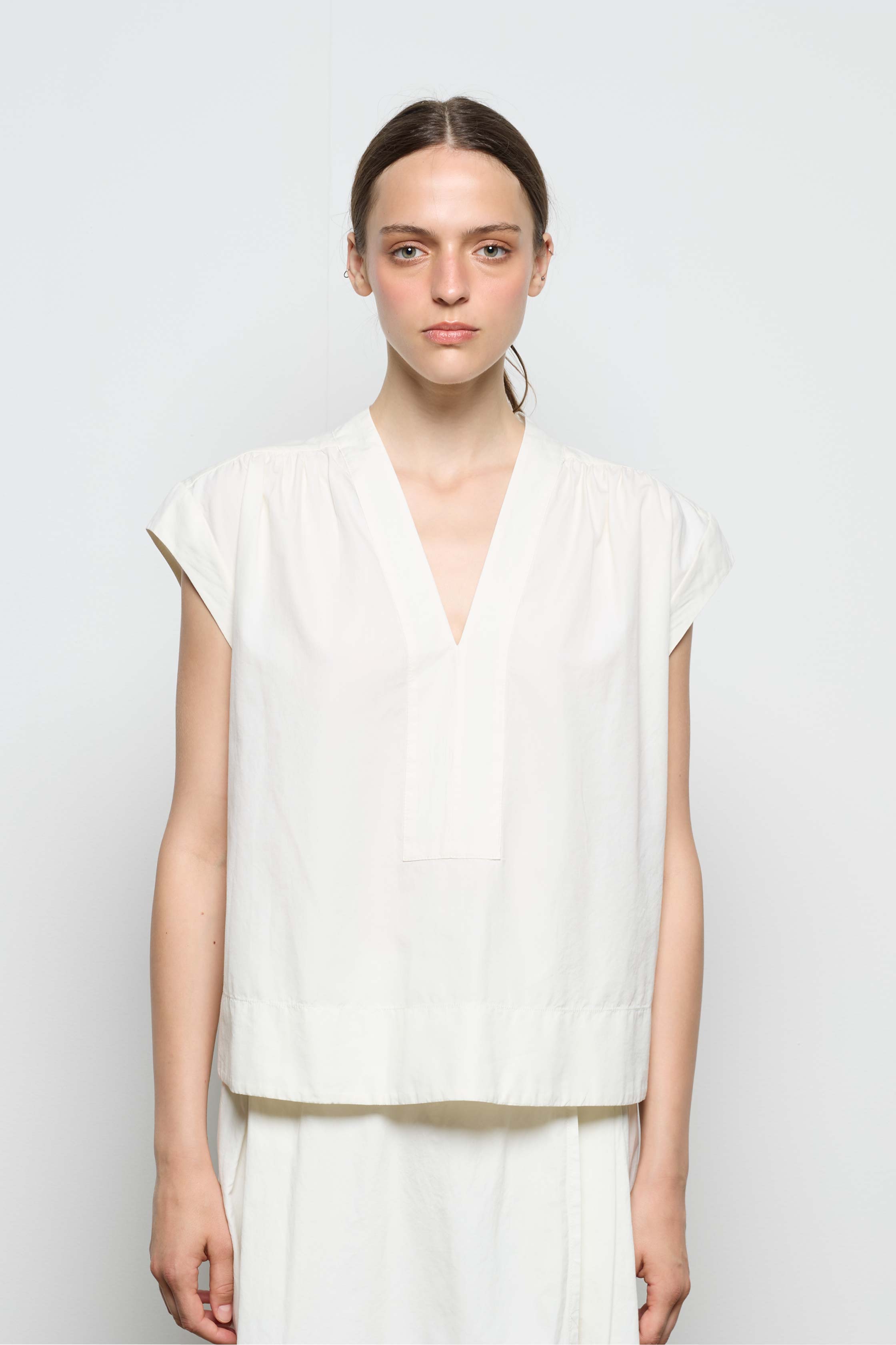 Pure Cotton Poplin Blouse 66M0 3183 – European Culture